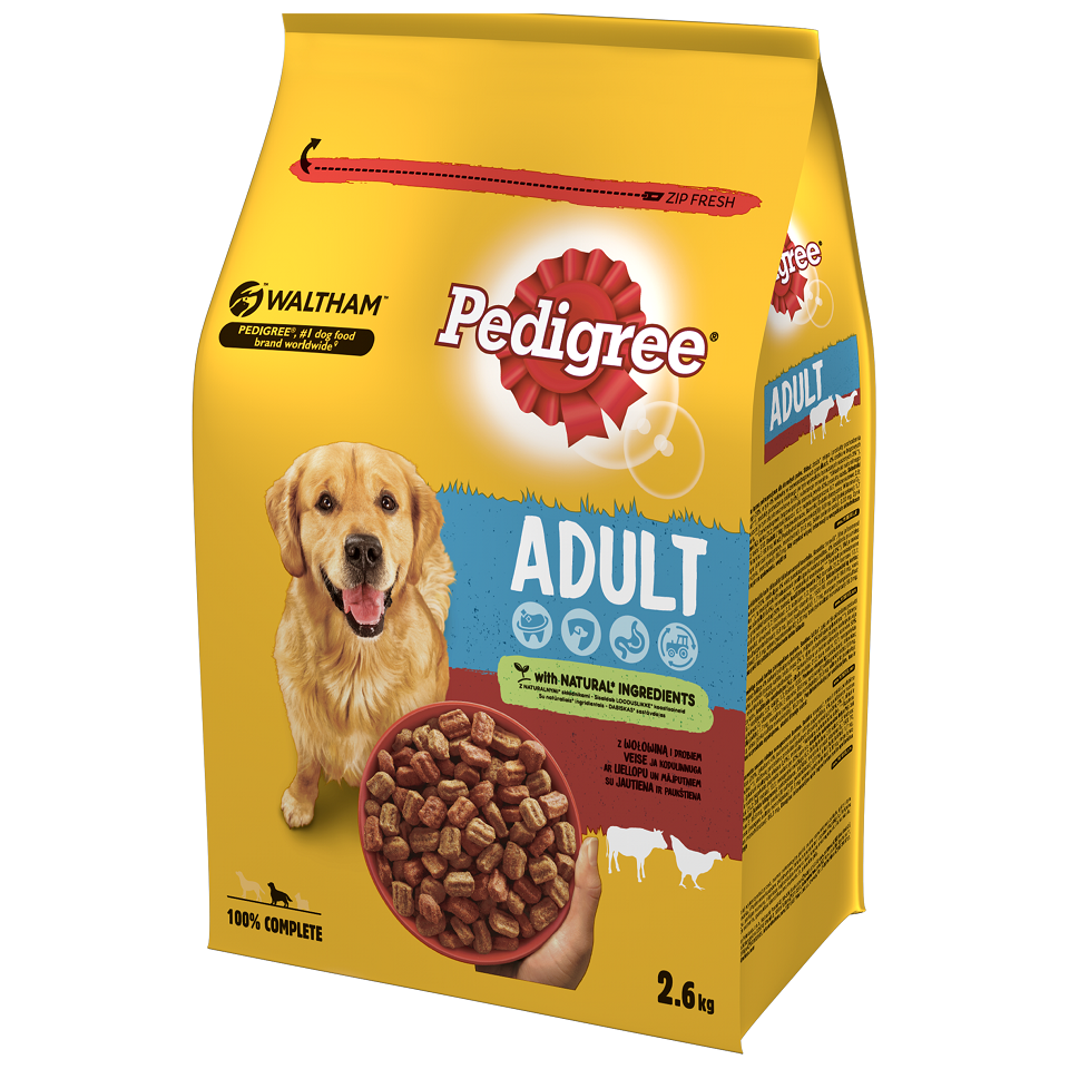 PEDIGREE Adult Rindfleisch und Geflügel 2,6 kg :: Hund :: Hundefutter ...