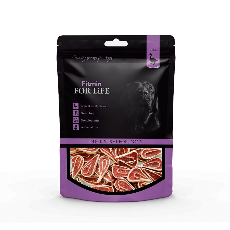 FITMIN For life Treat Duck sushi 70g :: Hund :: Hundefutter und Snacks ...