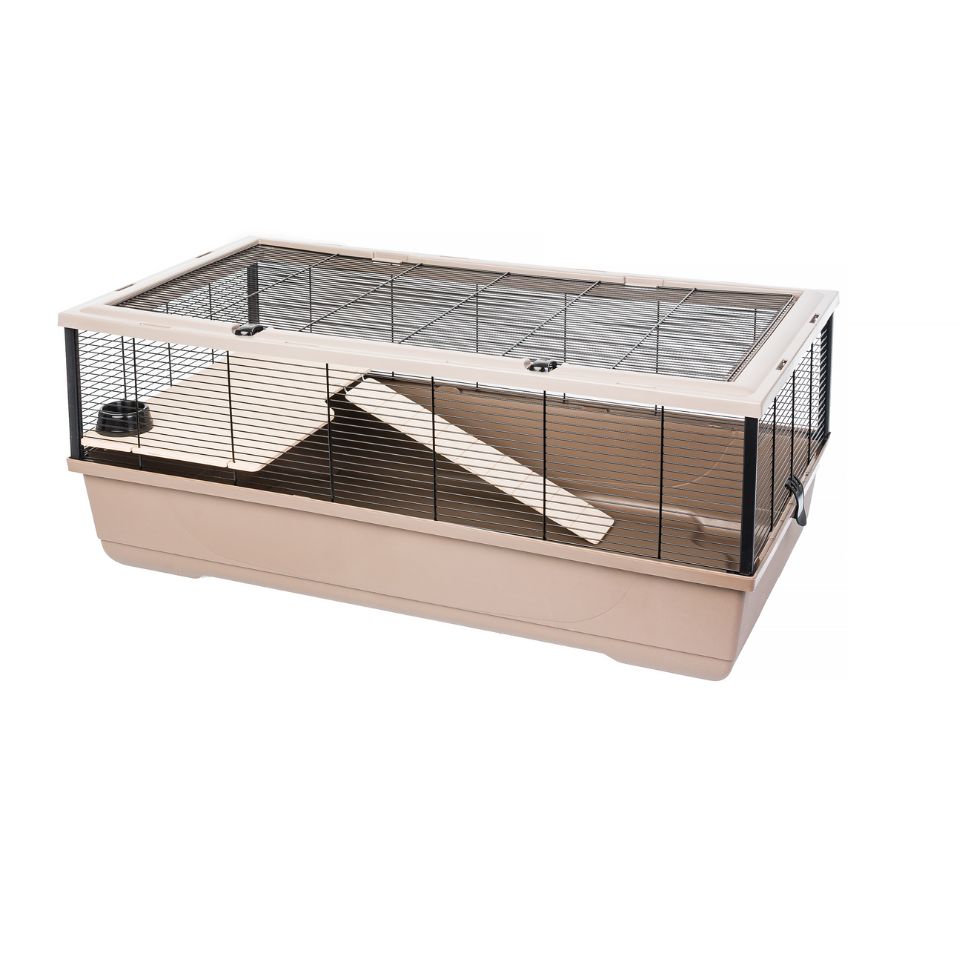 INTERZOO Bernie + Wood Käfig für Kaninchen, Meerschweinchen 100 cm ...