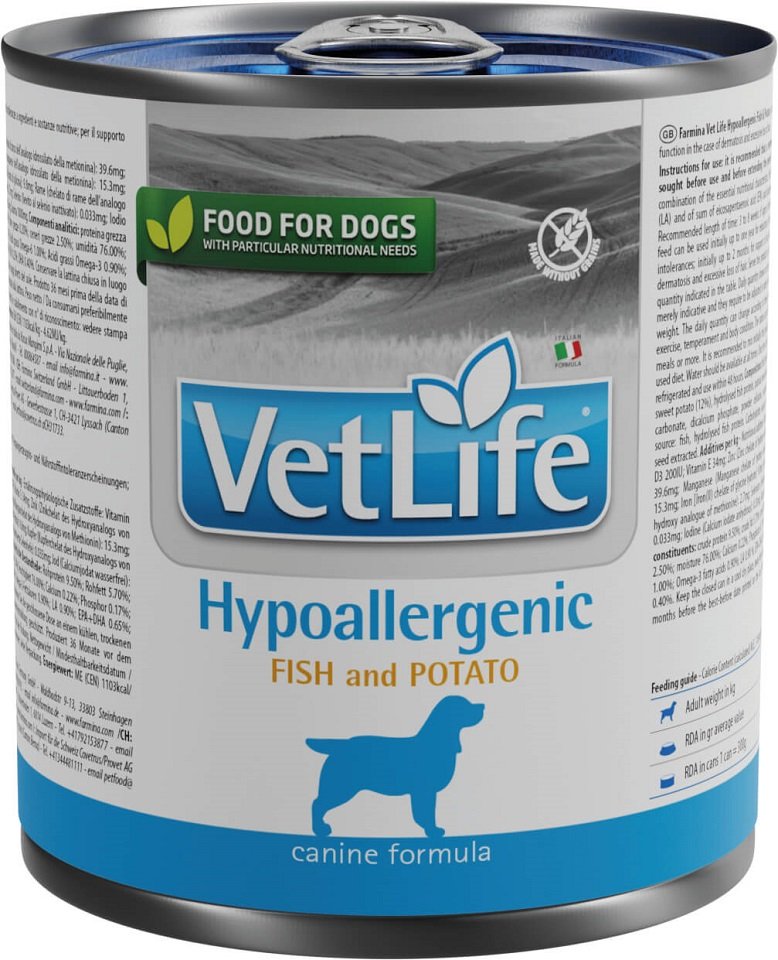 FARMINA VetLife Canine Hypoallergenic Fish & Potato 300 g :: Hund ...