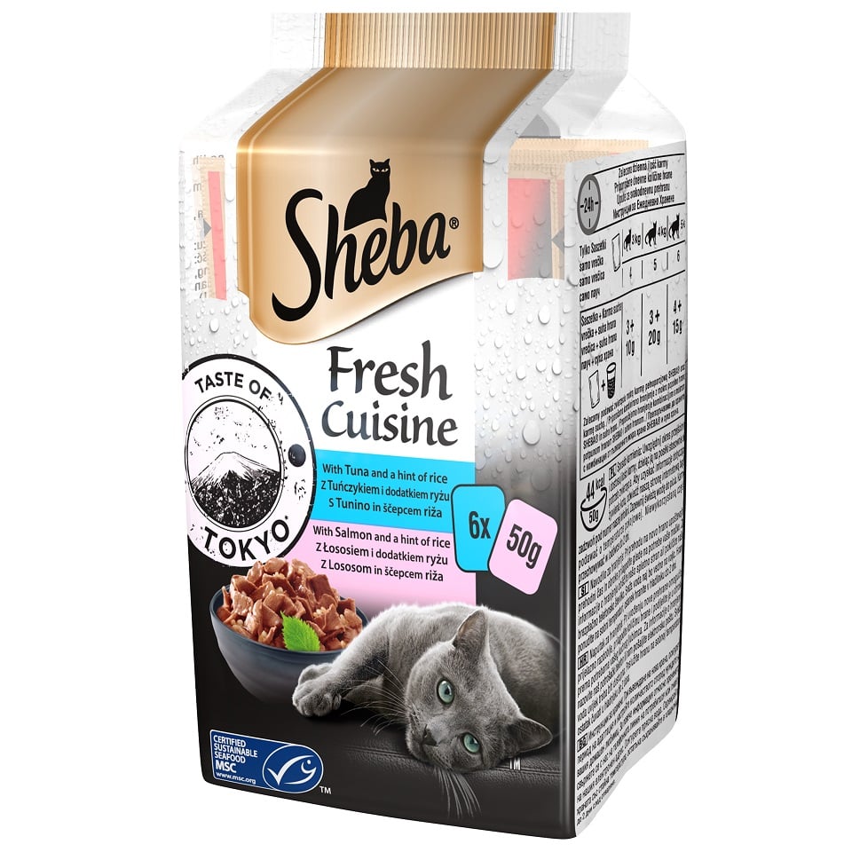 SHEBA Fresh Cuisine Taste of Tokyo Nassfutter mit Thunfisch und ...