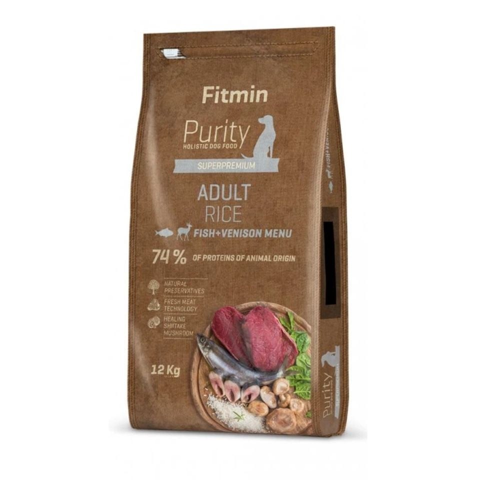 FITMIN Dog Purity rice adult fish & venison 12 kg :: Hund ...