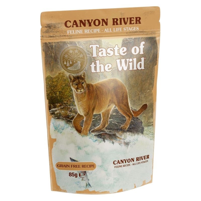 TASTE OF THE WILD Canyon River 85 g Nassfutter mit Forelle für Katzen ...