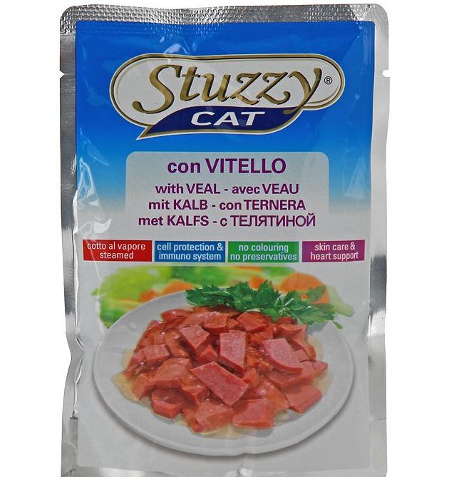 STUZZY STUZZY CAT MIT KALB 100G :: Katze :: Katzenfutter und Snacks :: Katzenfutter nass ...